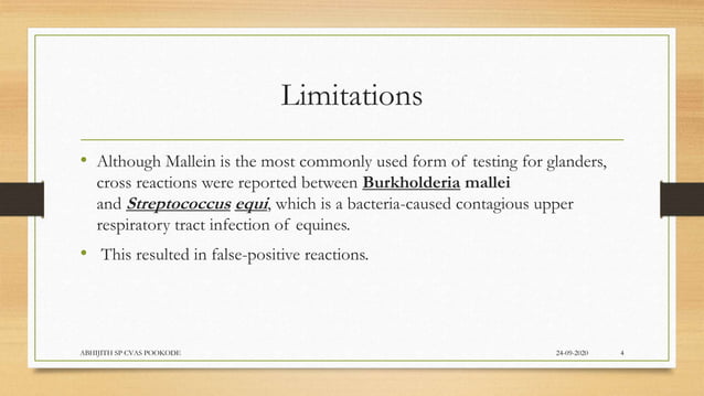 Mallein test | PPTX