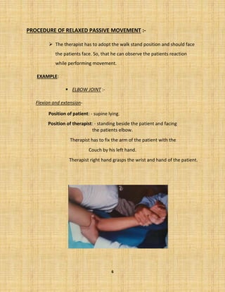 passive movement by Mallesh | PDF