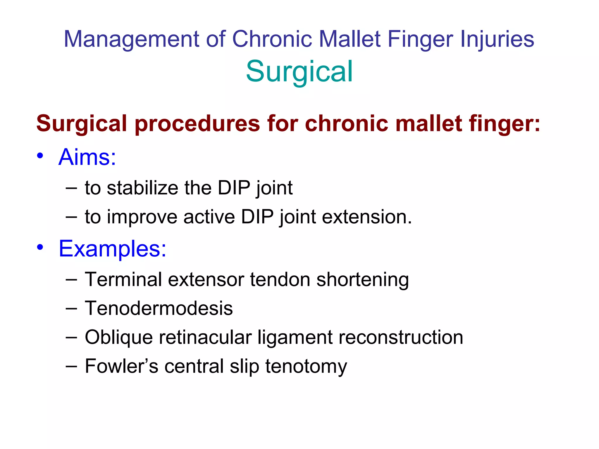Mallet finger | PPT