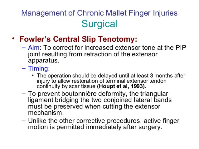 Mallet finger