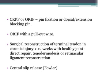 Mallet finger | PPTX