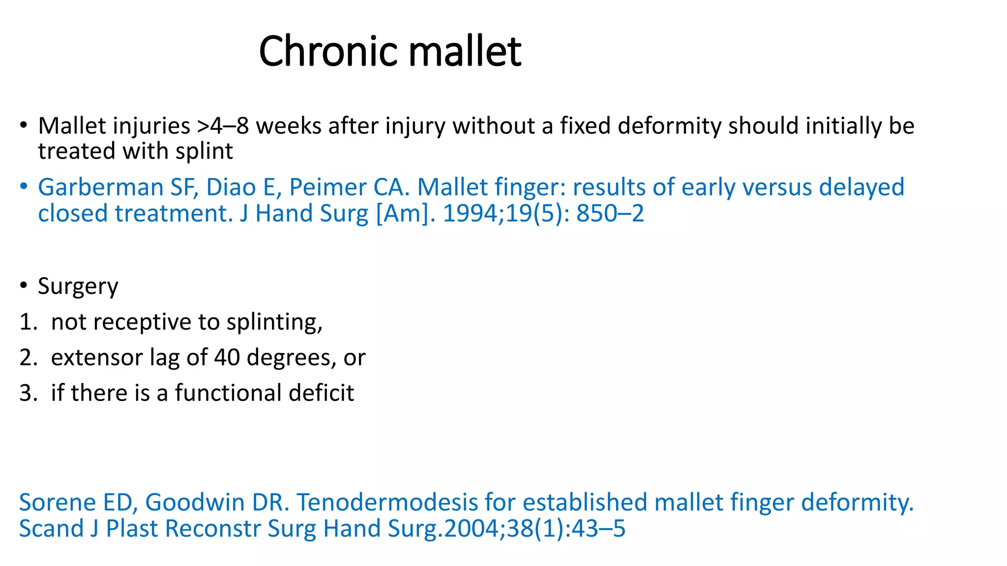 Mallet finger | PPTX
