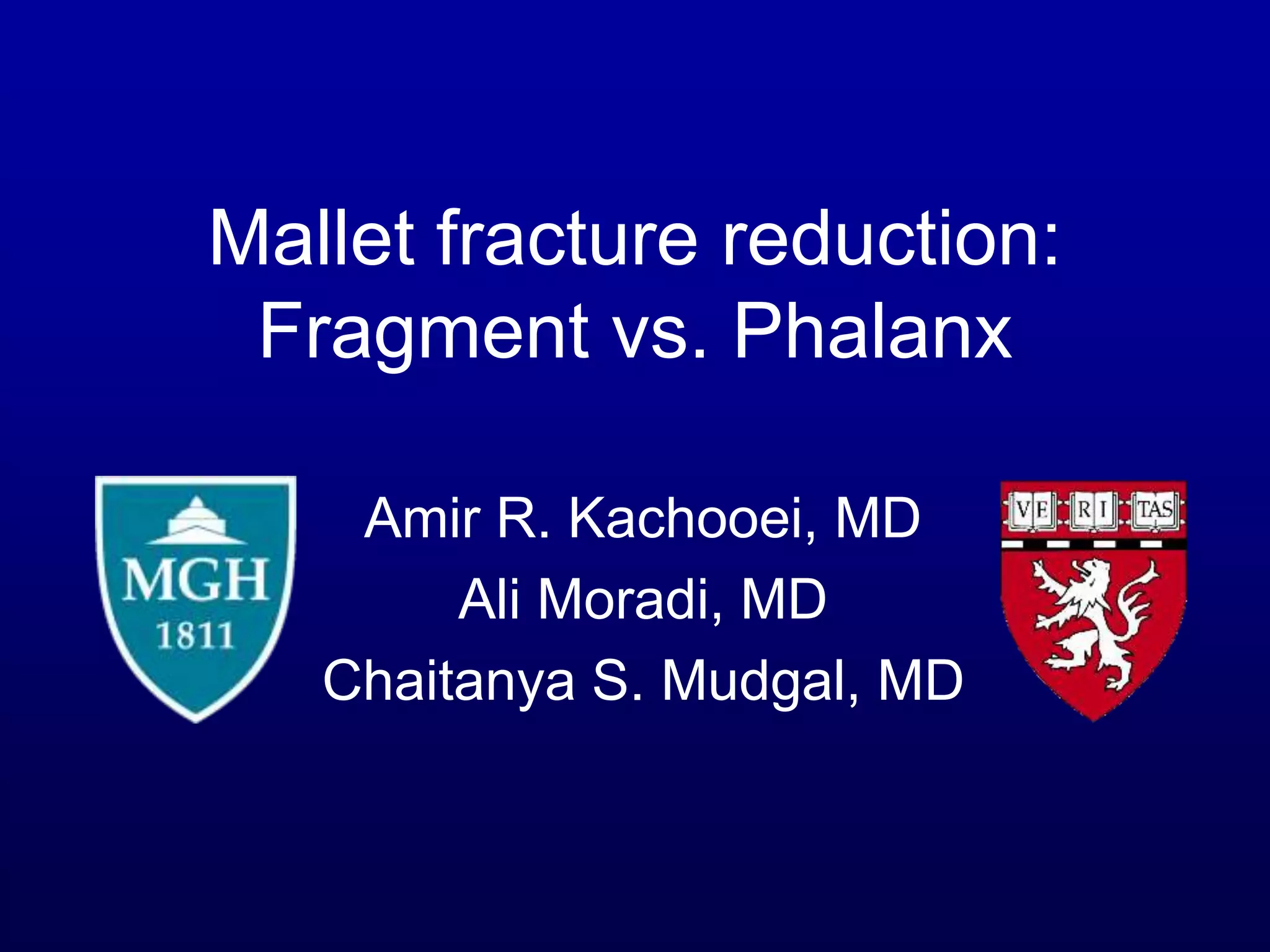 Percutaneous pin fixation of the mallet fracture, review of the ...