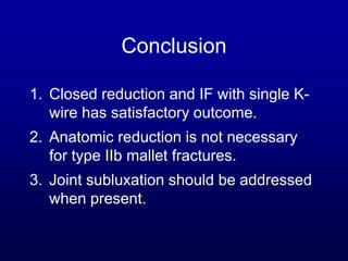 Percutaneous pin fixation of the mallet fracture, review of the ...