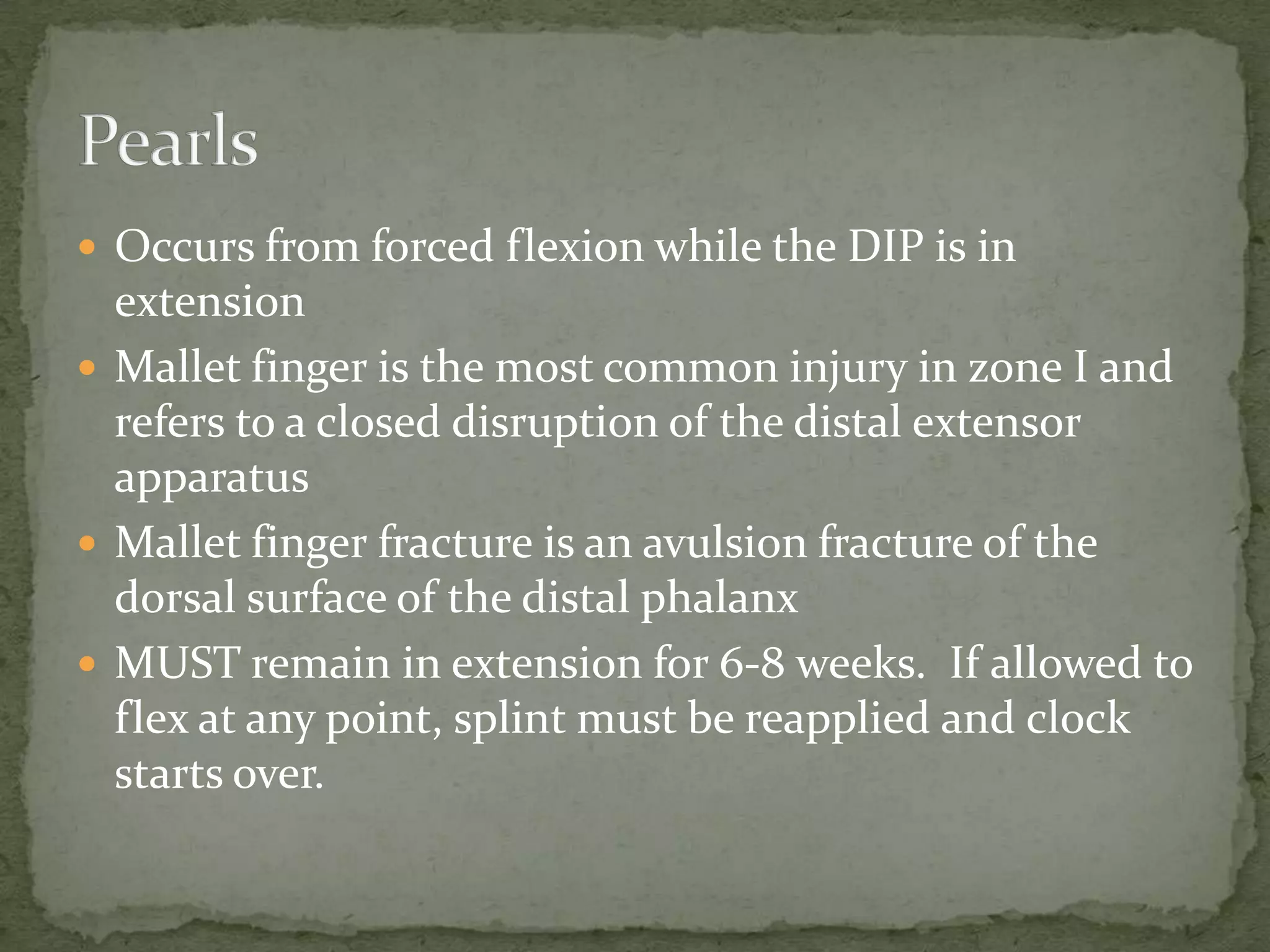 Mallet Finger Power Point | PPTX