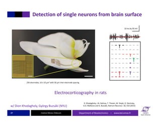 Interfacing with the brain using organic electronics. | PPT