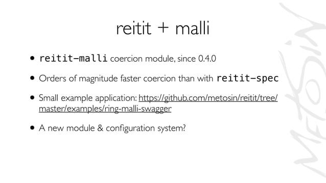 Malli: inside data-driven schemas | PPT