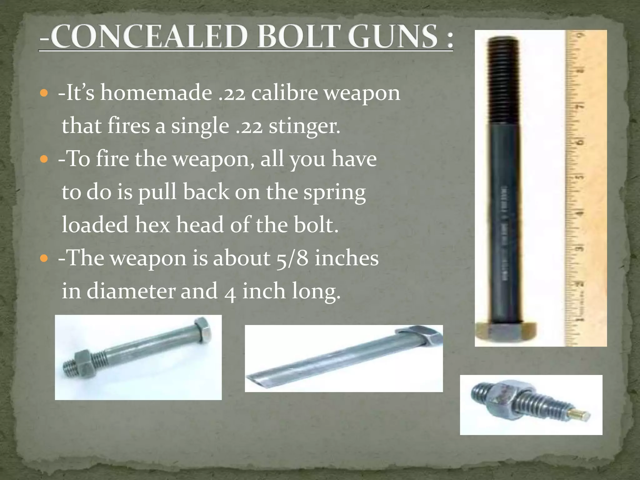 Improvised Firearms | PPTX