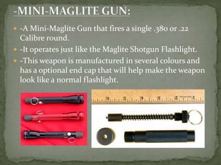 Improvised Firearms | PPTX