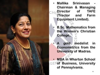 Mallika srinivasan | PDF