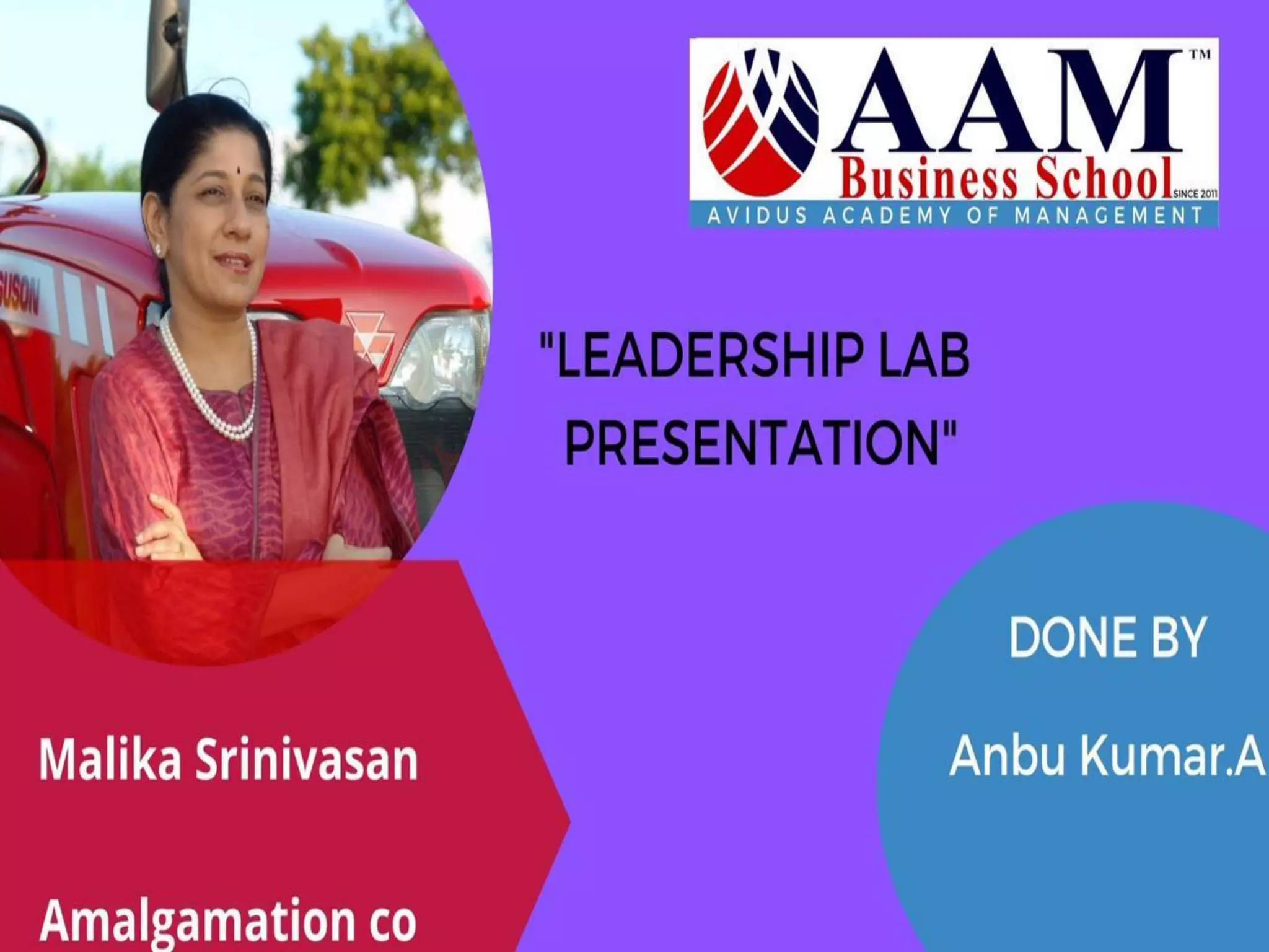 Mallika srinivasan | PPT