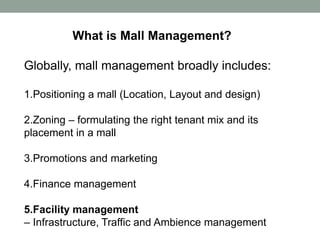 Mall managment | PPTX