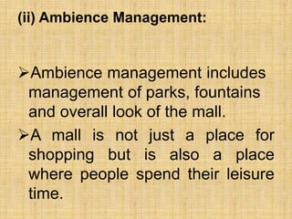 Mall Management | PPTX