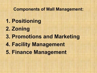 Mall Management | PPTX