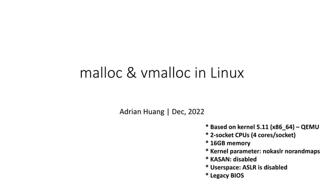 malloc & vmalloc in Linux | PDF | Operating Systems | Computer Software and Applications
