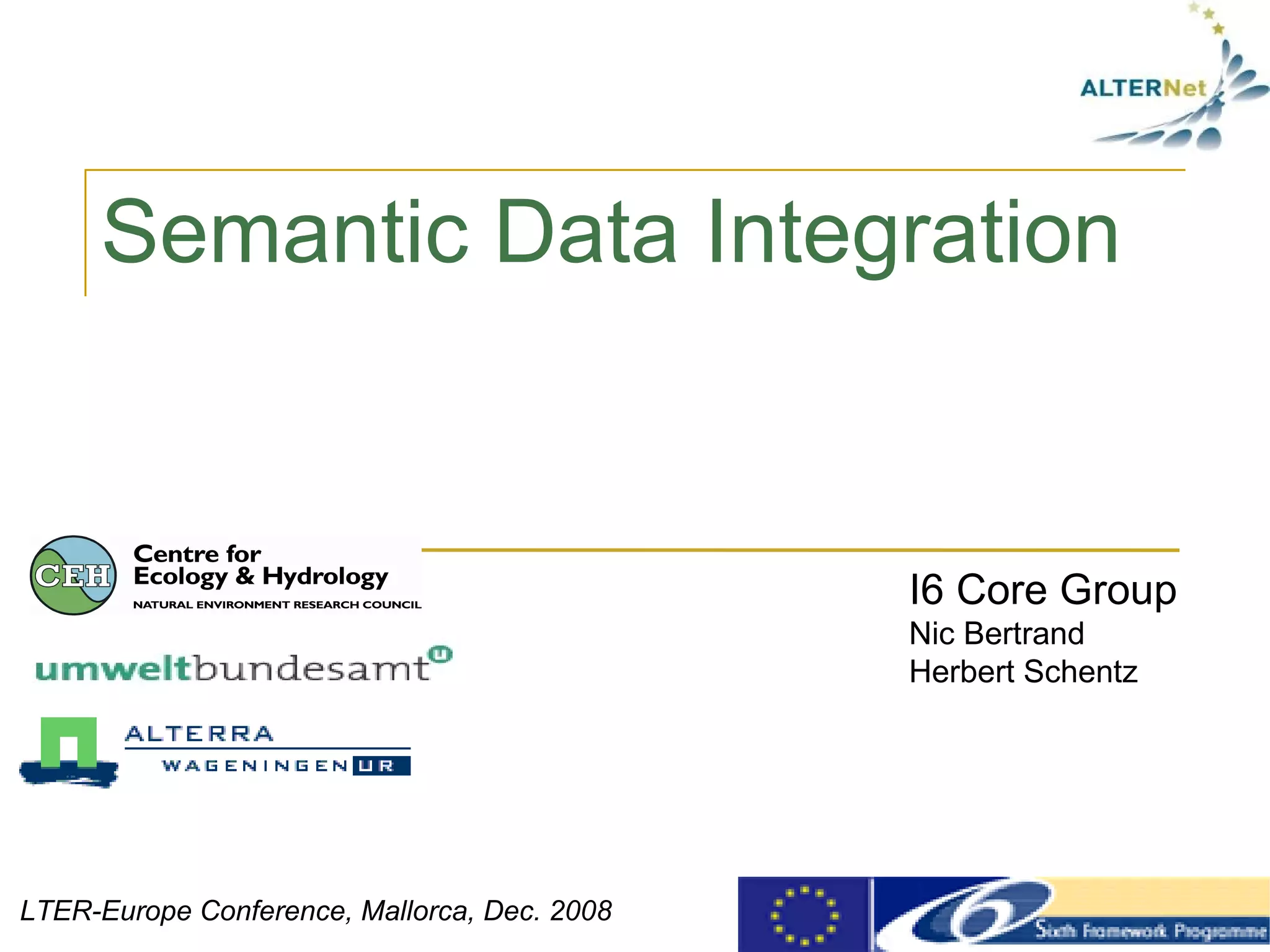 Semantic data integration proof of concept | PPT
