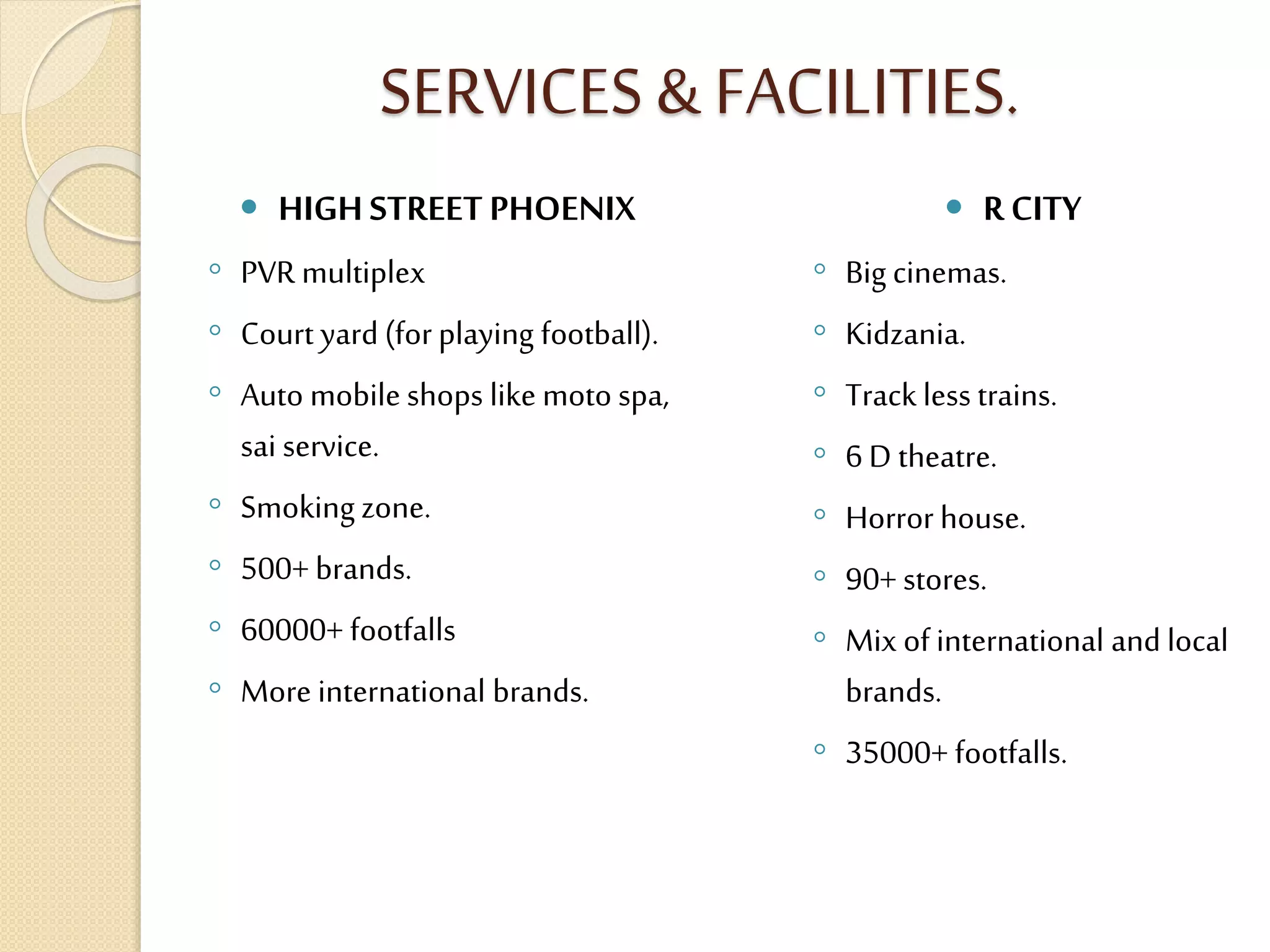 Mall’s observation and comparison final | PPTX