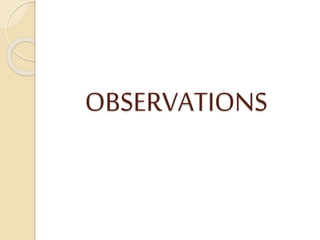 Mall’s observation and comparison final | PPTX