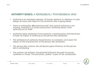 Leadership: Leading with New Authority | PDF