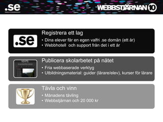 Om Webbstjärnan åva 2010-01-27 | PPT