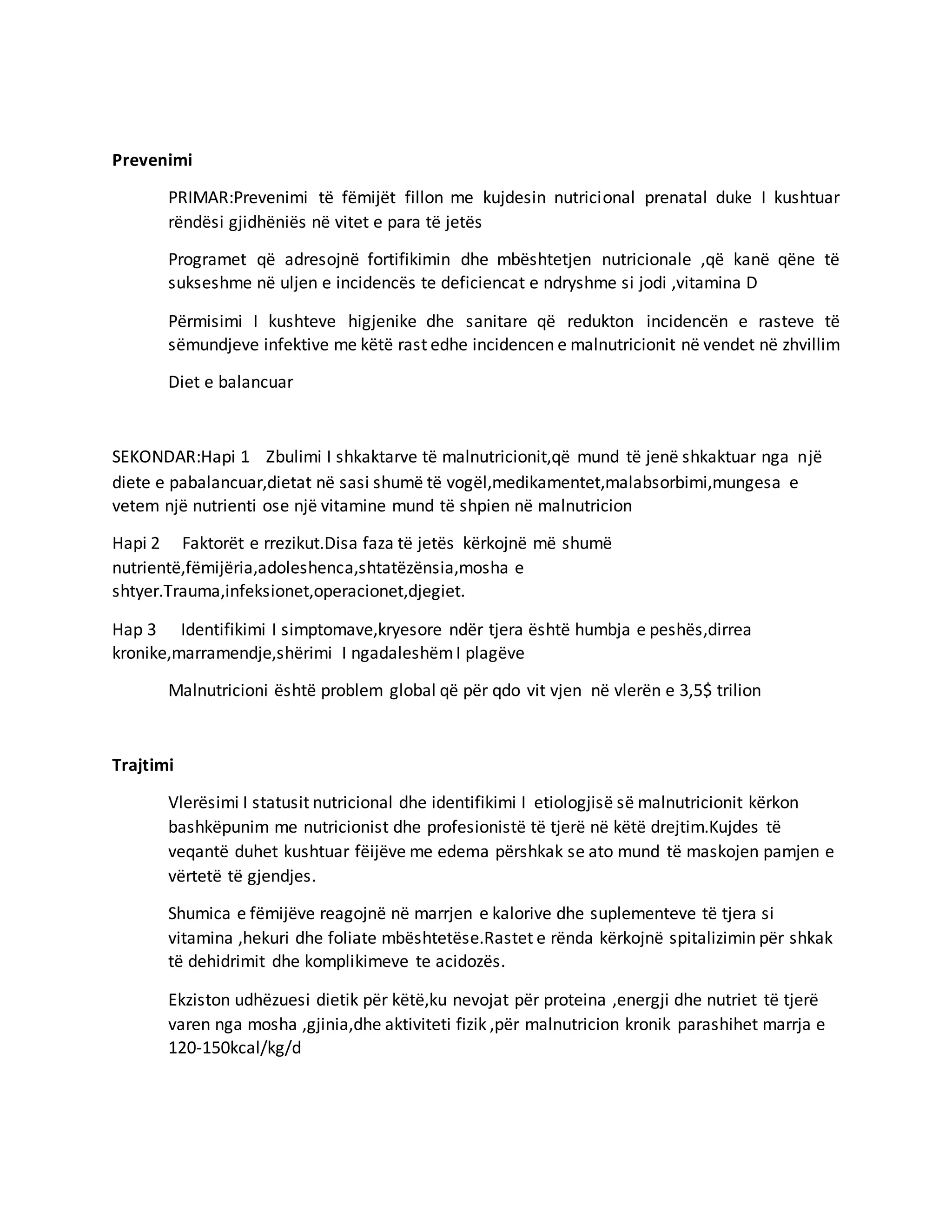 Malnutricioni | DOCX