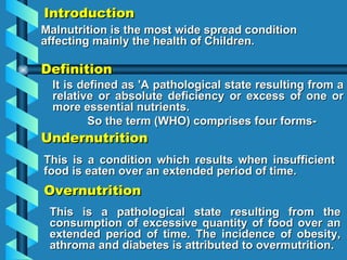 Malnutrition | PPT