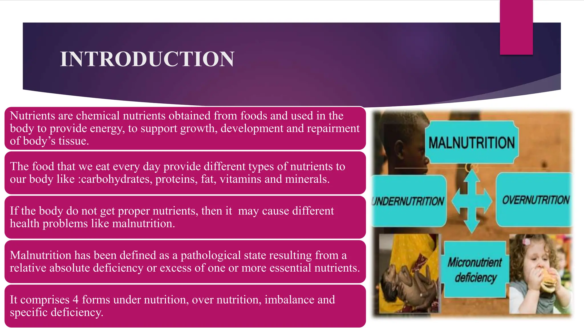 malnutrition in children & malnutrition problem | PPT