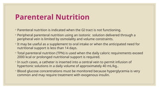 Malnutrition in perioperatif and critical care | PPT