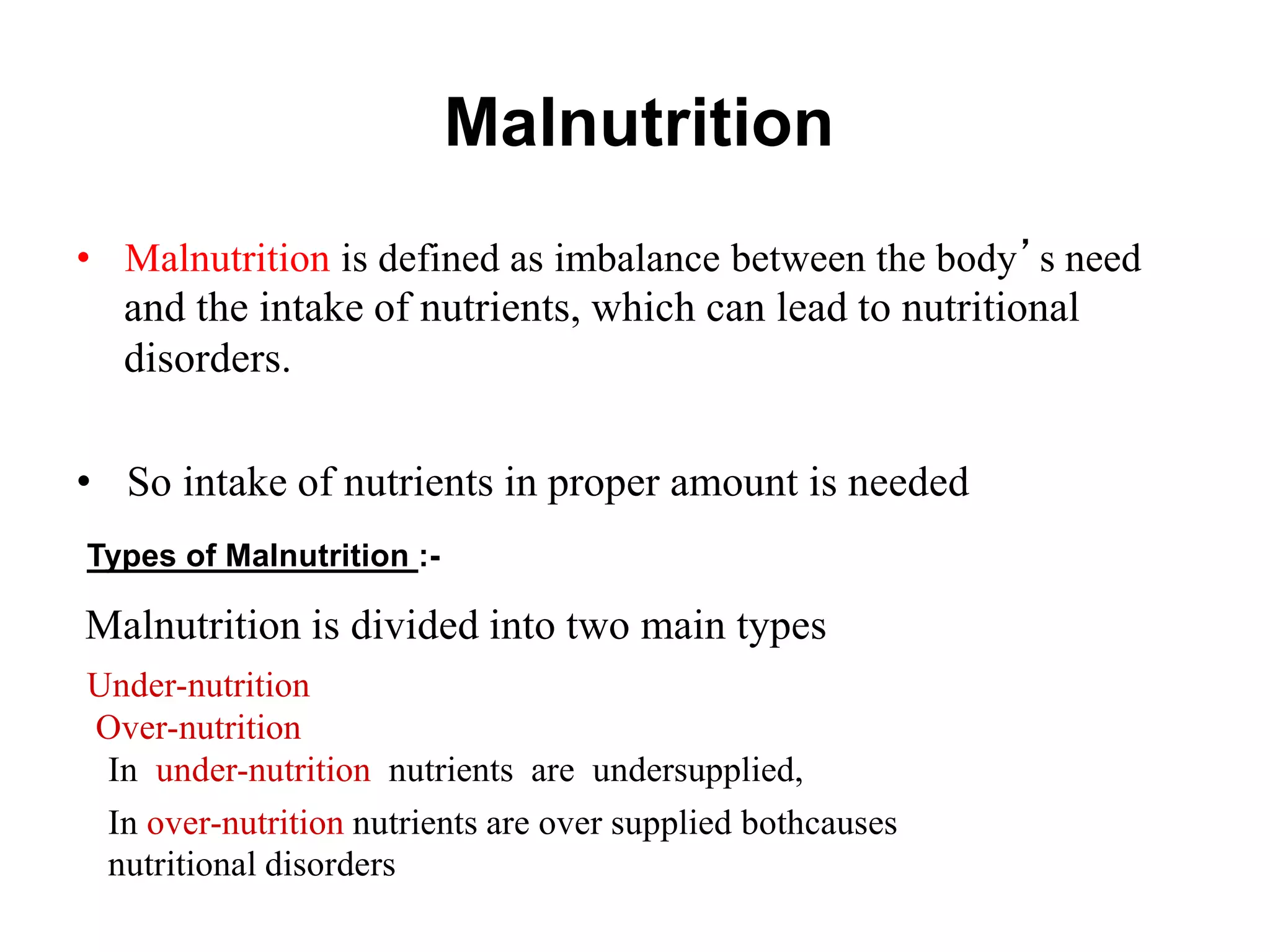 CAUSES OF MALNUTRITION IN EMERGENCIES SITUATION | PPTX