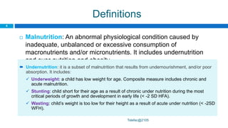 Malnutrition & Undernutrition | PPTX