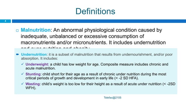 Malnutrition & Undernutrition | PPTX