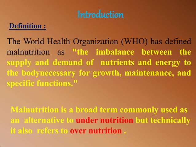 Malnutrition | PPT
