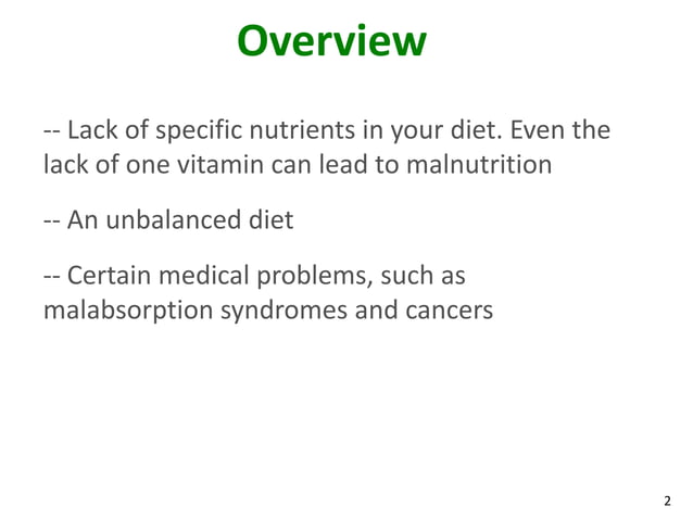 Malnutrition | PPT