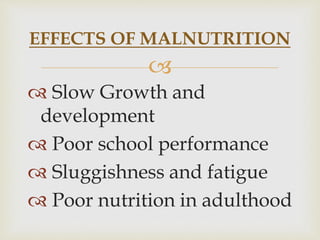Malnutrition and Micronutrients Deficiency | PPTX