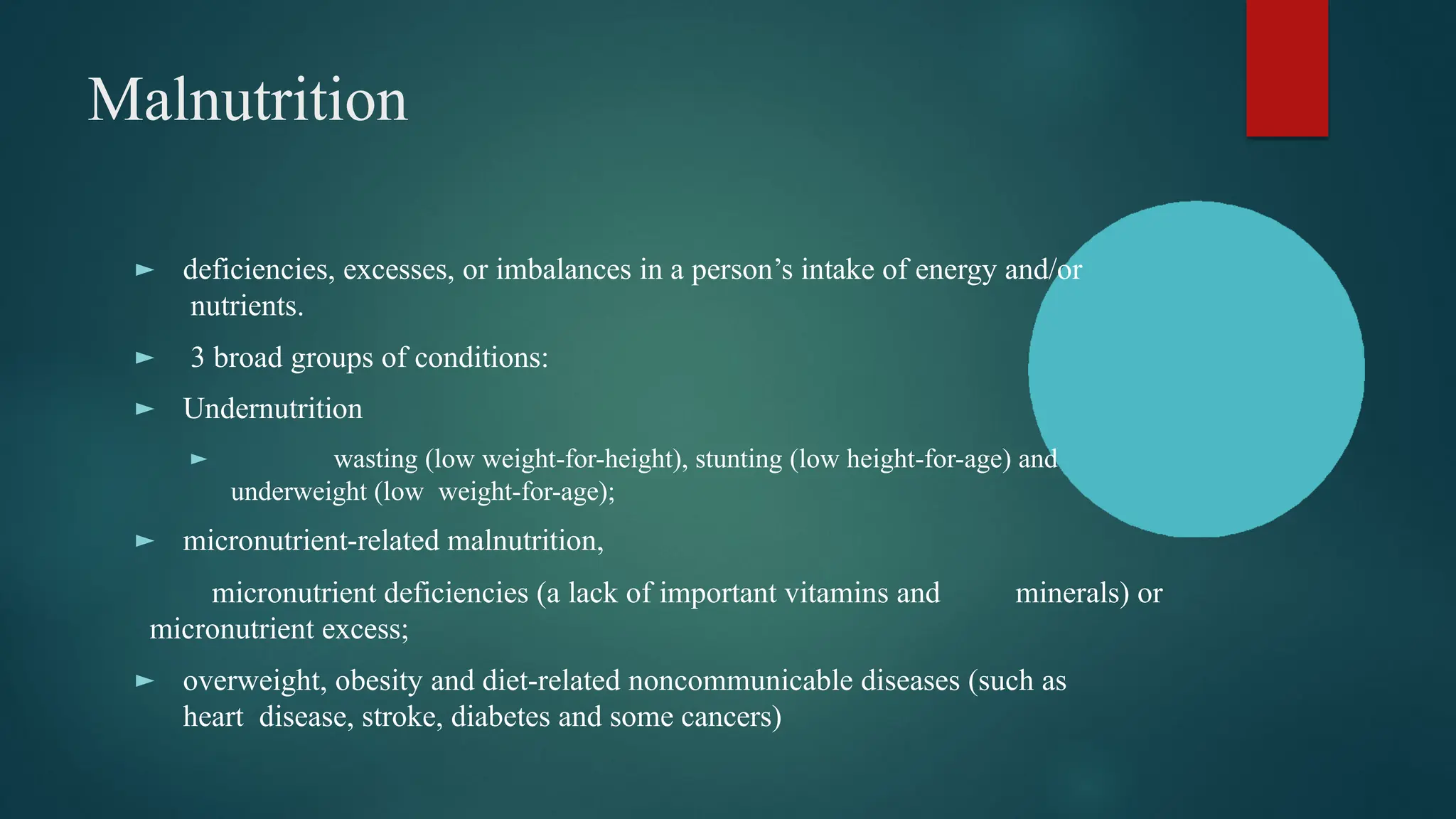 Malnutrition in children by Dr. R Mano | PPTX