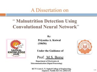 Malnutrition Detection Using Covolutional Neural Network DISSERTATION PPT.pptx