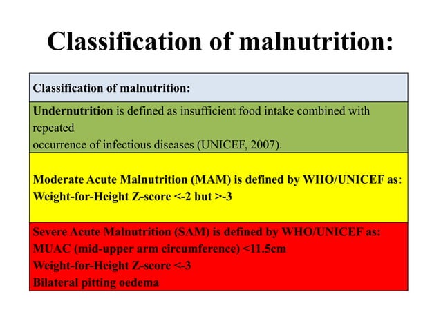 Malnutrition in children | PPTX