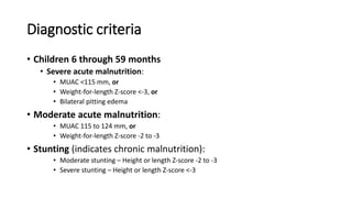 Malnutrition in pediatrics | PPTX