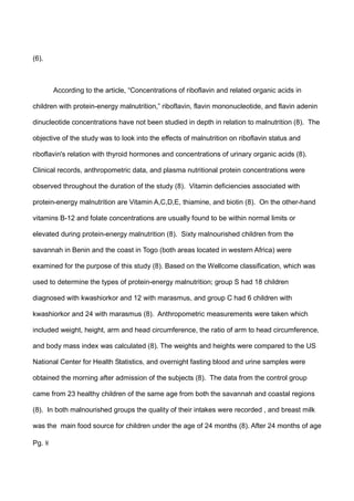 Malnutrition in the hospital | PDF