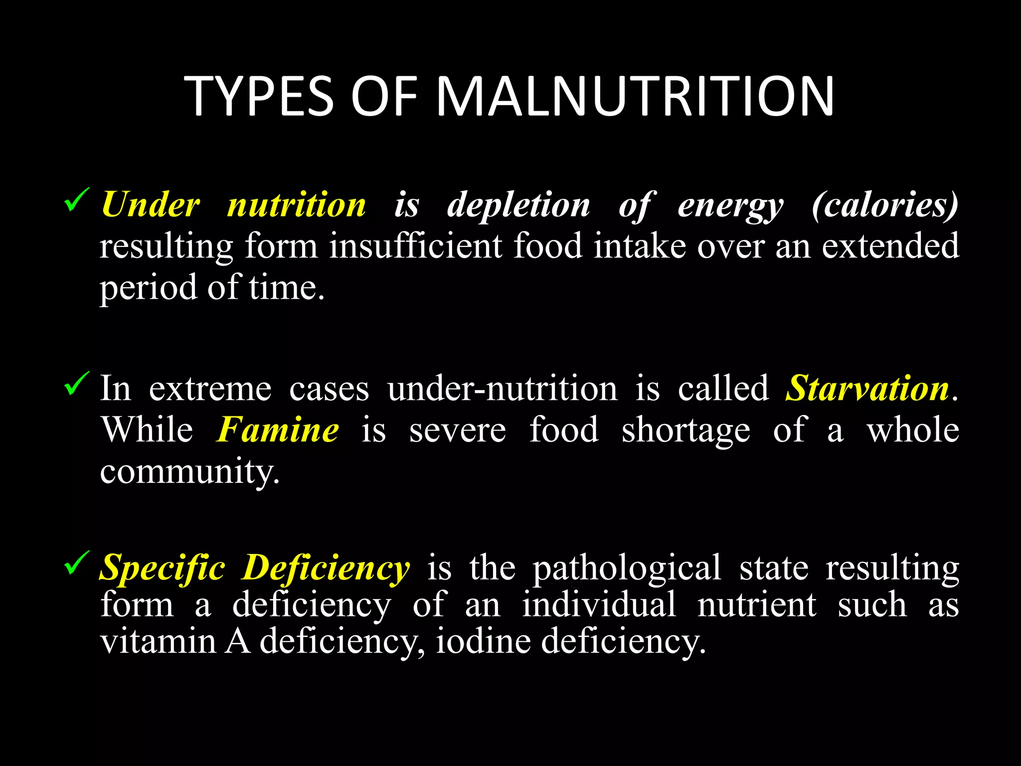 Malnutrition under 5yr | PPTX