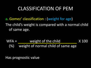 Malnutrition under 5yr | PPTX
