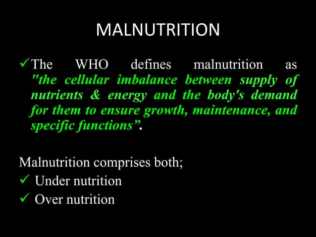 Malnutrition under 5yr | PPTX