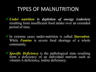 Malnutrition under 5yr | PPTX