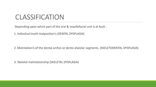 Malocclusion & Orthodontic Treatment | PPTX