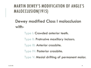 MALOCCLUSION ORTHODONTICS classification.pptx