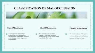 Malocclusion Presentation, general overview | PPTX