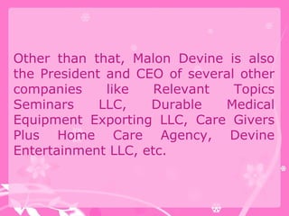 Malon devine | PPT
