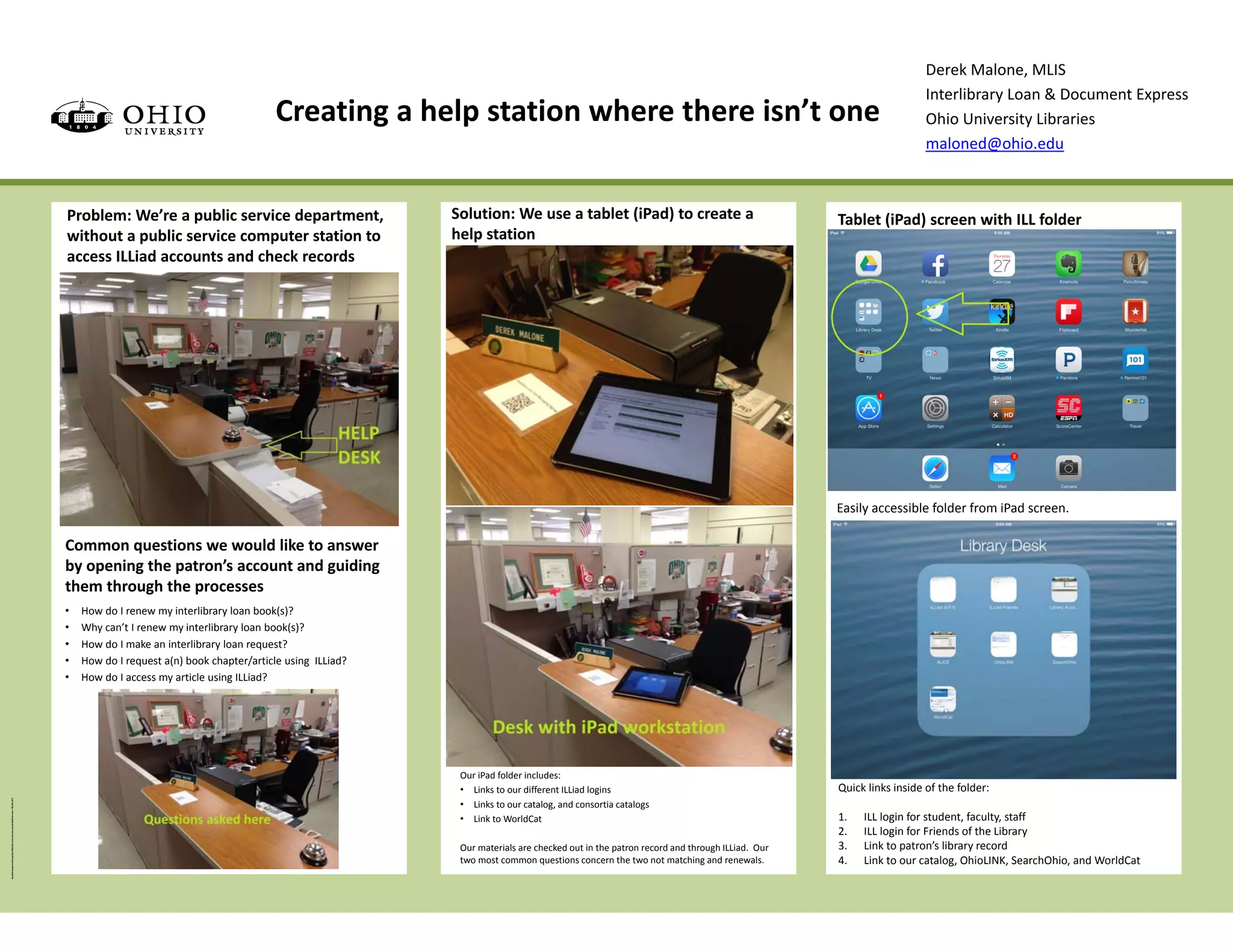 Creating a help station where there isn’t one | PPT