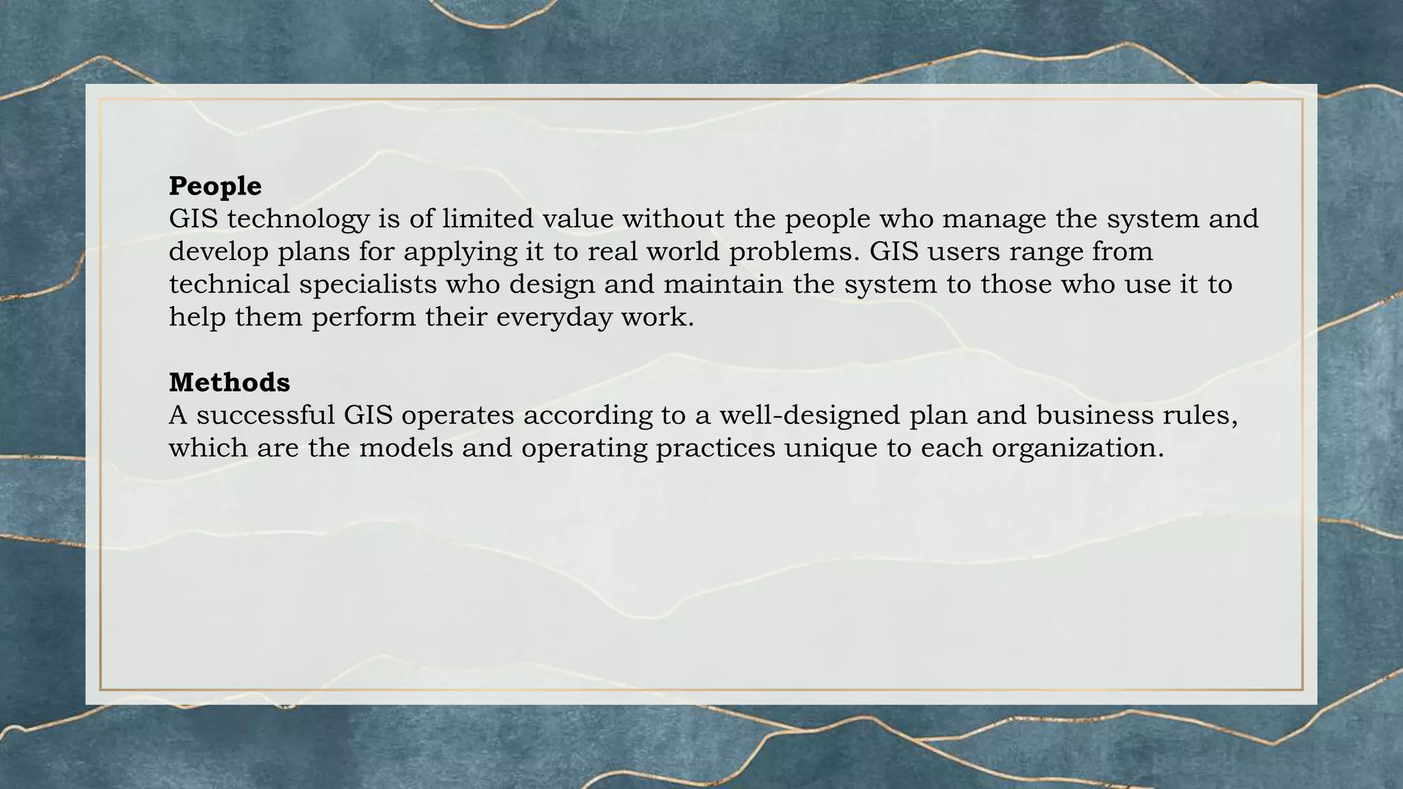 GEOSPATIAL TECHNOLOGY, CONCEPT, TECHNIQUES AND ITS COMPONENTS. pptx | PPTX