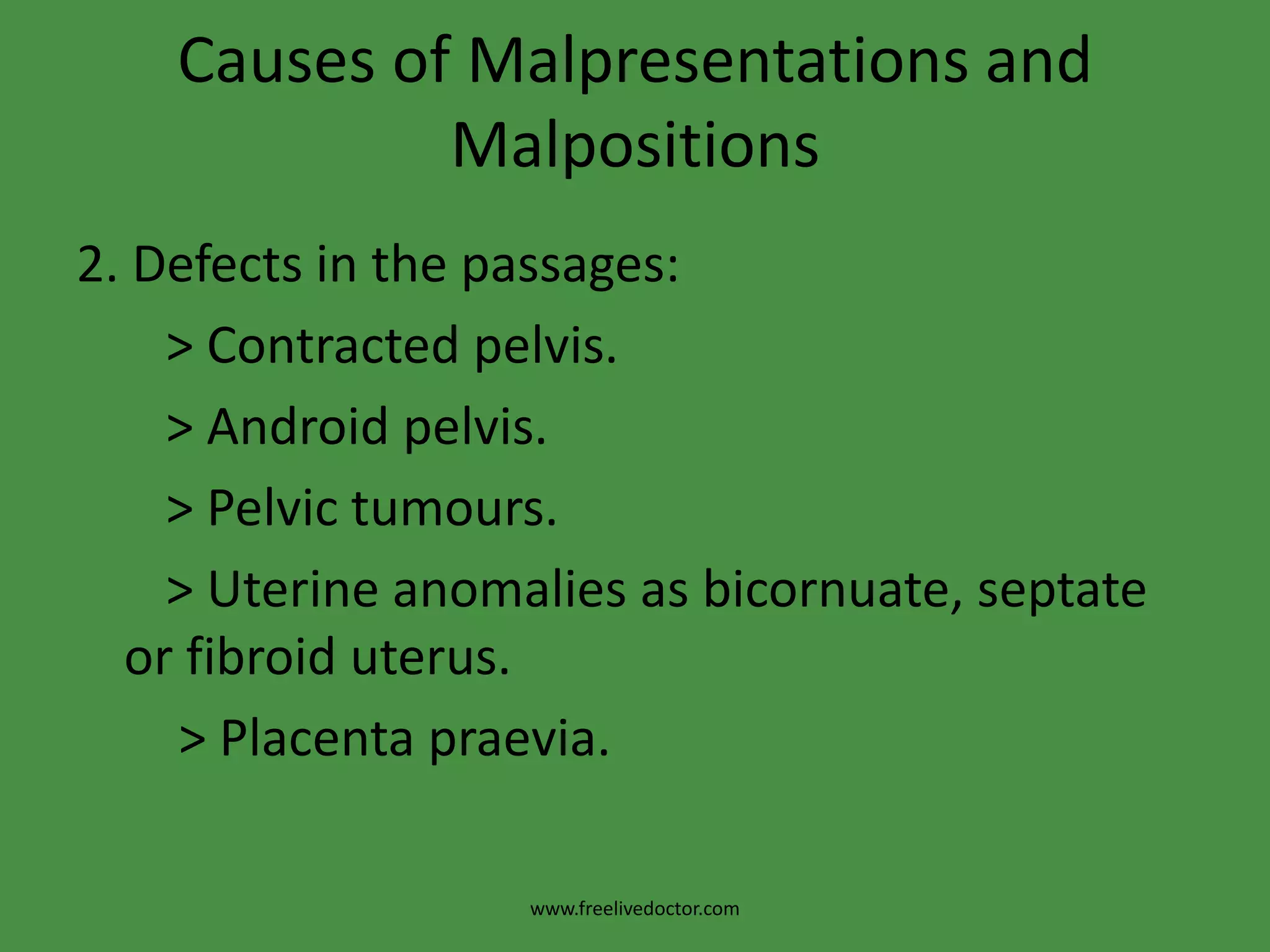 Malposition and malpresentations | PPTX